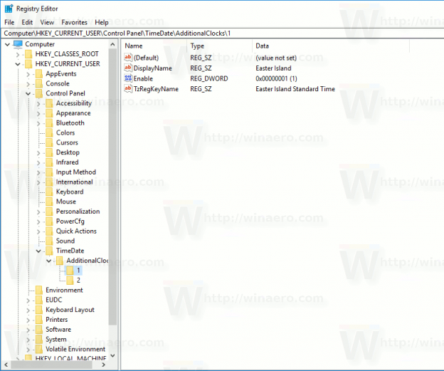 Add Clocks for Additional Time Zones in Windows 10