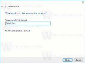 Create a Switch User Shortcut in Windows 10
