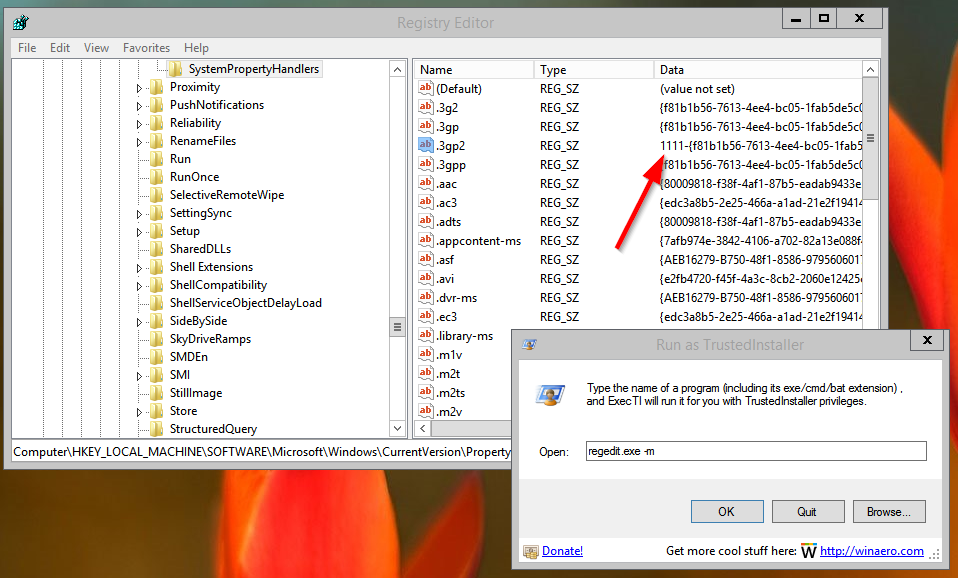 ExecTI - Run Programs as TrustedInstaller