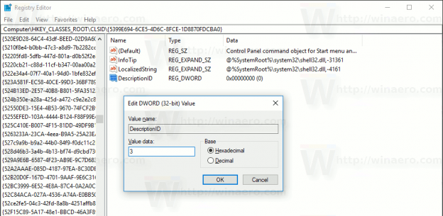 Add Control Panel To This PC in Windows 10
