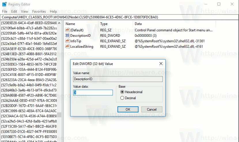 Add Control Panel To This PC in Windows 10
