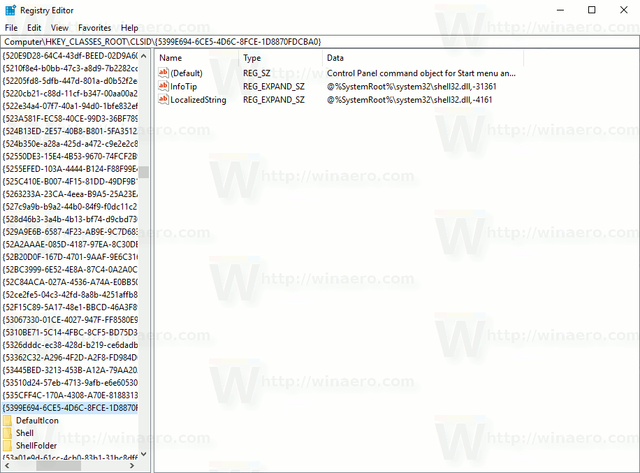 Add Control Panel To This PC in Windows 10