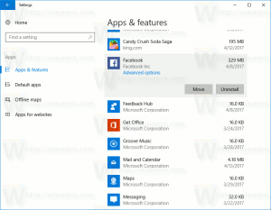 Move Apps to Another Drive in Windows 10