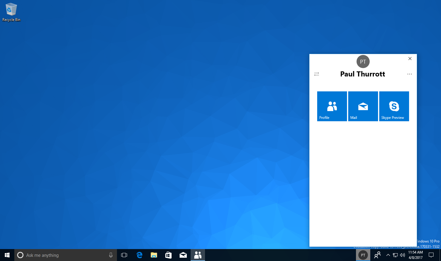 Windows 10 MyPeople feature has been found in Insider Preview build 16170