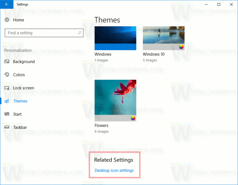 Enable Desktop Icons in Windows 10 Creators Update
