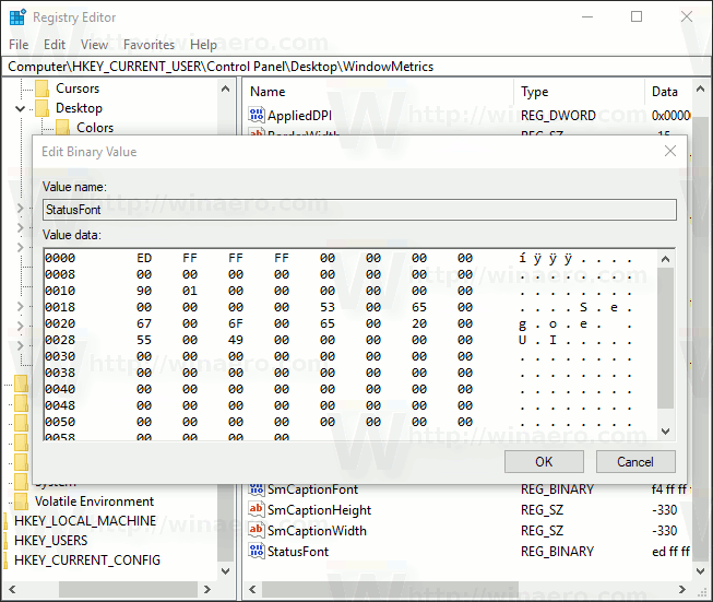 Change Tooltip and Statusbar Text in Windows 10 Creators Update