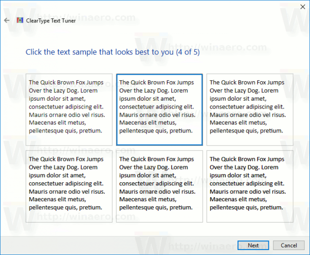 Change ClearType Font Settings in Windows 10