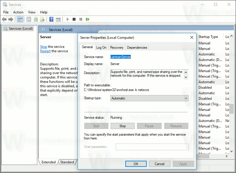 How to Disable A Service in Windows 10