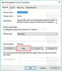 How to Disable A Service in Windows 10