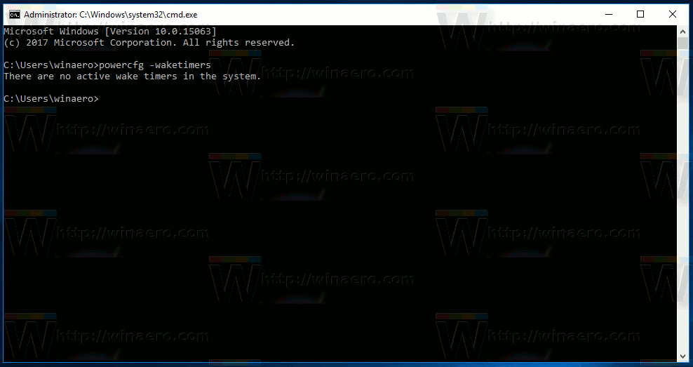 Find Wake Timers In Windows 10