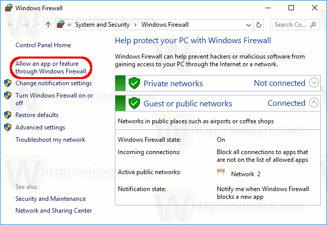 How To Allow Or Block Apps In Windows Firewall in Windows 10