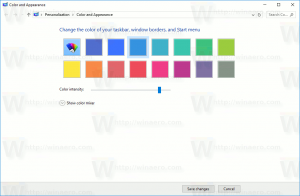 Open Classic Color and Appearance in Windows 10 Creators Update
