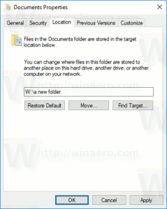 How to Move the Documents Folder in Windows 10