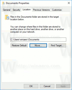 How to Move the Documents Folder in Windows 10