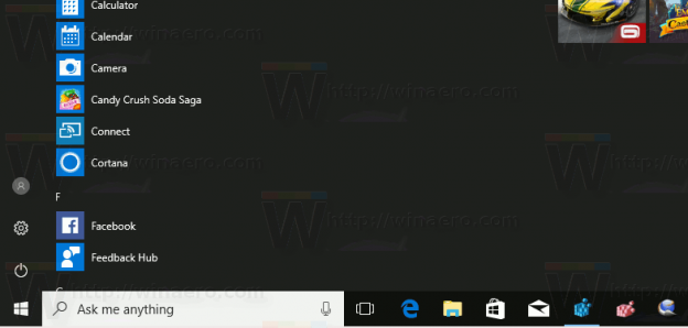 Enable App Icons on Taskbar in Tablet Mode in Windows 10