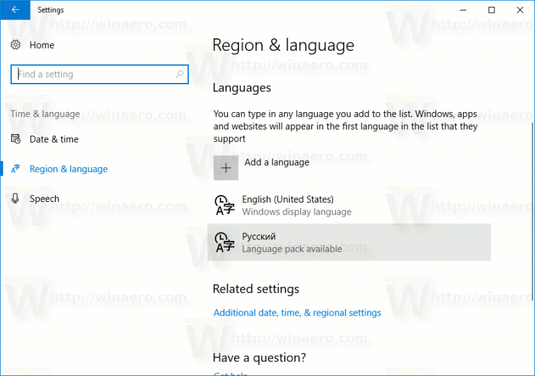 How To Add a Language in Windows 10