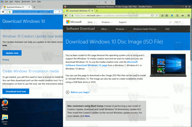 Download Official Windows 10 ISO Images Directly Without Media Tool