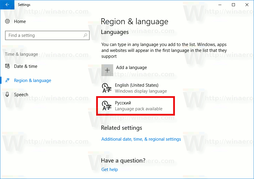 How To Add a Language in Windows 10