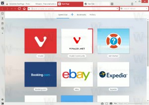 Vivaldi 1.10: Replace New Tab Page With Extensions