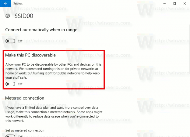 Enable or Disable Network Discovery in Windows 10