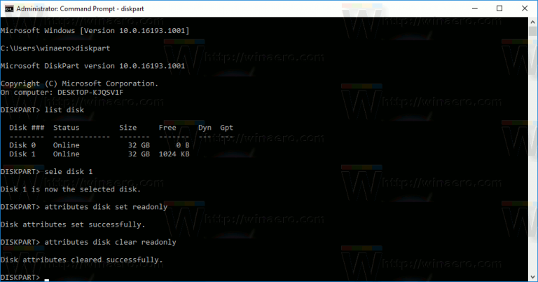 Make Disk Or Partition Readonly in Windows 10 Make Disk Or Partition Readonly in Windows 10