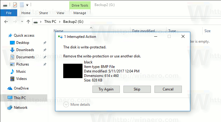 Make Disk Or Partition Readonly in Windows 10
