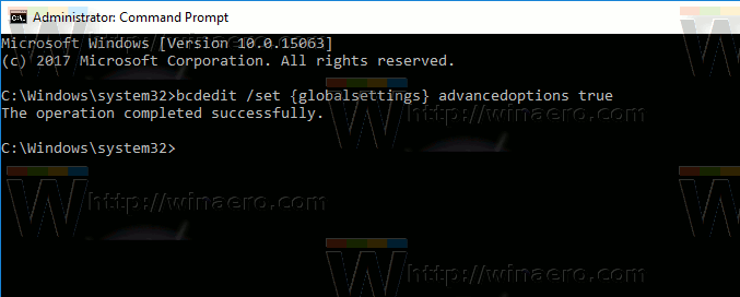 Open Advanced Startup Options Automatically in Windows 10