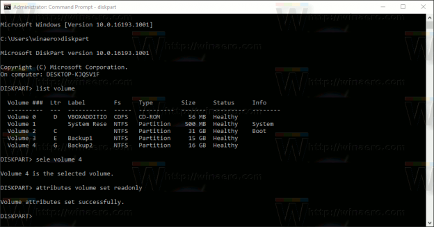 Make Disk Or Partition Readonly in Windows 10 Make Disk Or Partition Readonly in Windows 10