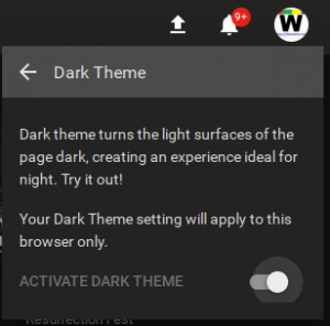 Enable Experimental Dark Theme on YouTube