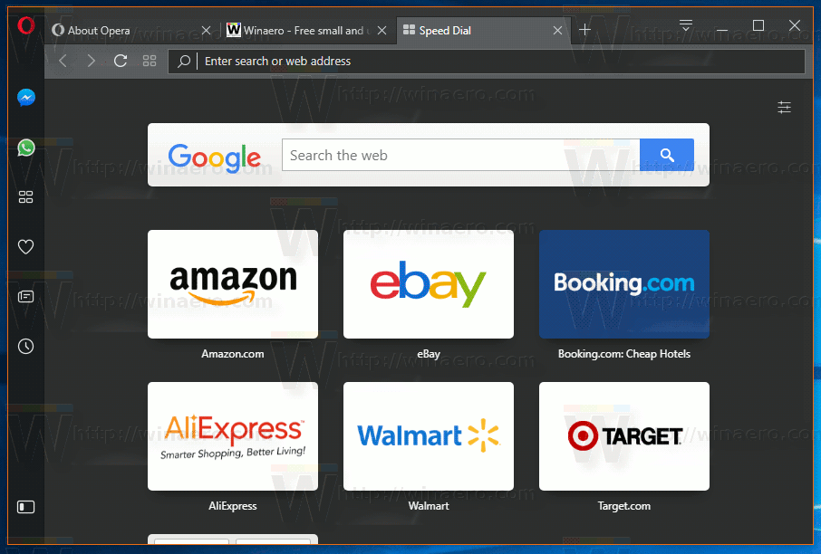 Opera 46 features a refined Reborn UI