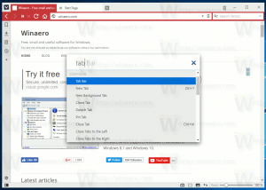 Vivaldi 1.10: Quick Commands improvements