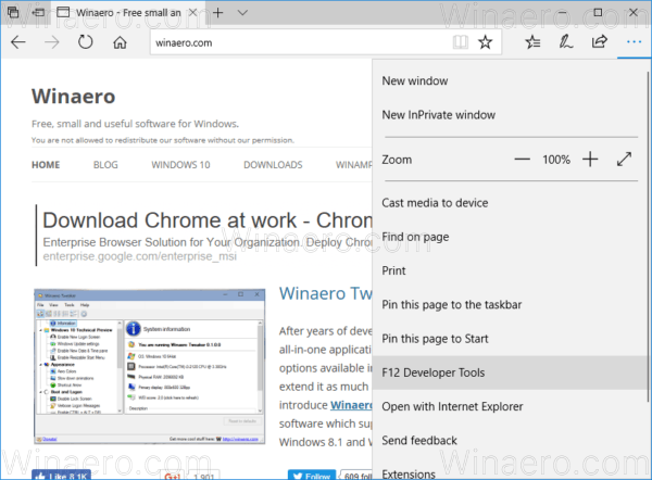 How to Enable Full Screen Mode in Edge