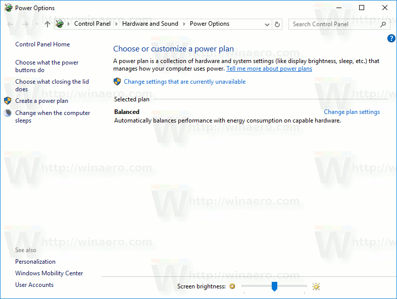 Remove Sleep from the Start Menu in Windows 10