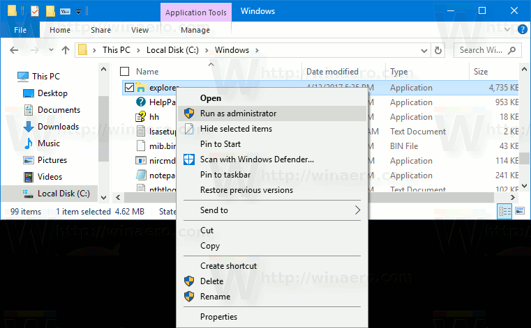 How to Run File Explorer as Administrator in Windows 10