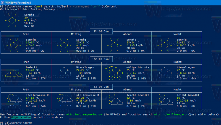 How to Get Weather Forecast In PowerShell