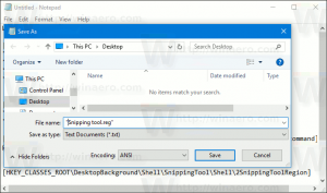 Add Snipping Tool Context Menu in Windows 10