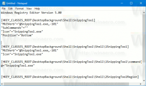 Add Snipping Tool Context Menu in Windows 10