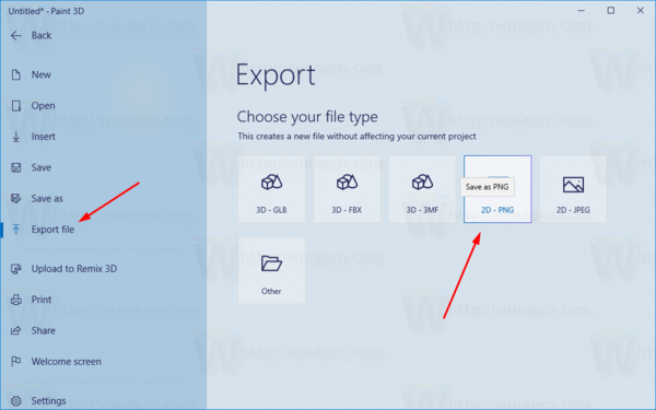 Create Transparent PNGs With Paint 3D In Windows 10