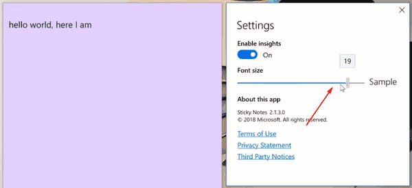 Change Font Size For Sticky Notes In Windows 10