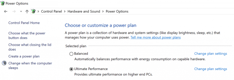 Enable Ultimate Performance Power Plan in Windows 10 (Any Edition)
