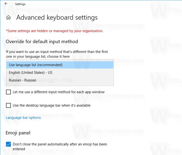 How To Set Default Keyboard Layout In Windows 10