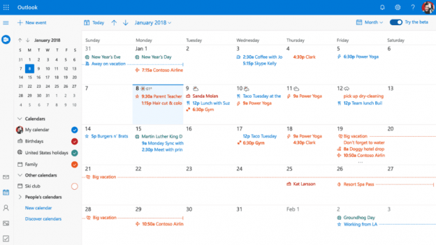 Outlook.com has got new Mail, Calendar and People experience