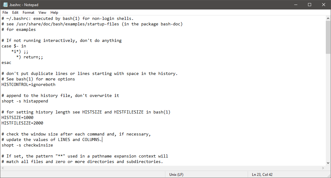 Disable Unix Line Endings Support In Windows Notepad