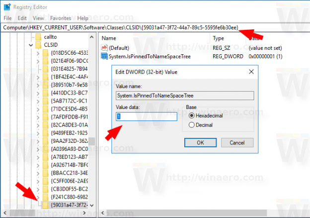 Add User Profile Folder To Navigation Pane In Windows 10