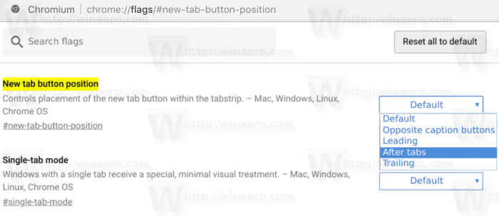 Change New Tab Button Position in Google Chrome