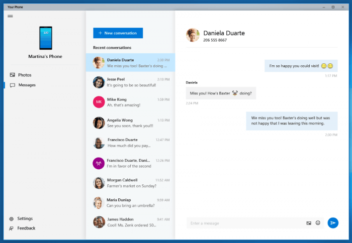 Windows 10 19H1 may bring call mirroring
