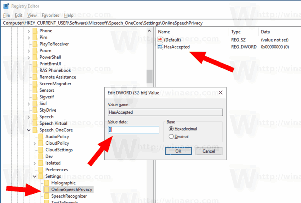 Disable Online Speech Recognition In Windows 10