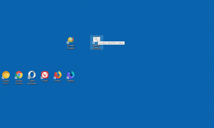 Create Shortcut For Hyper V Virtual Machine In Windows 10