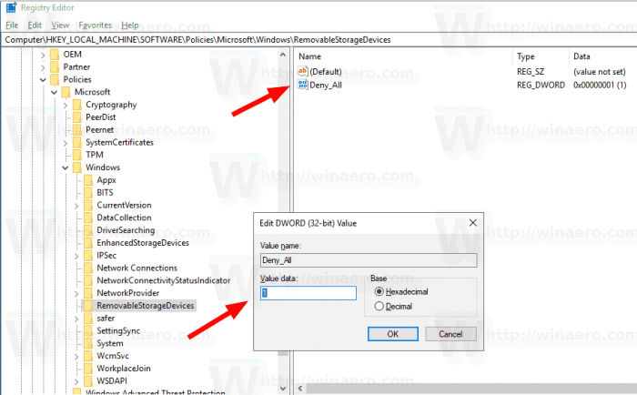 Disable Access to All Removable Storage Devices in Windows 10 Disable Access to All Removable Storage Devices in Windows 10