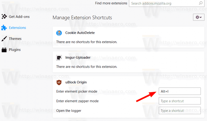 Assign Keyboard Shortcuts to Extensions in Firefox Assign Keyboard Shortcuts to Extensions in Firefox